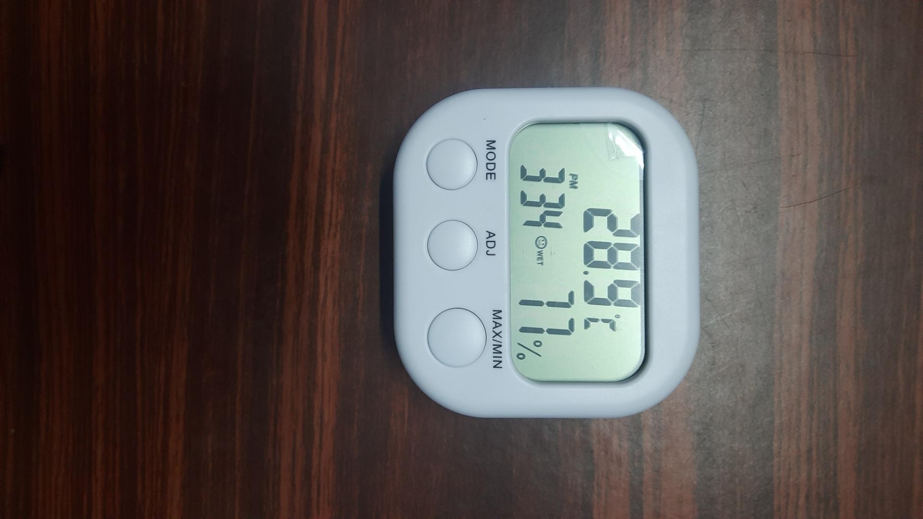 REES52 Digital Plastic Moisture Meter Thermometer Hygrometer ...