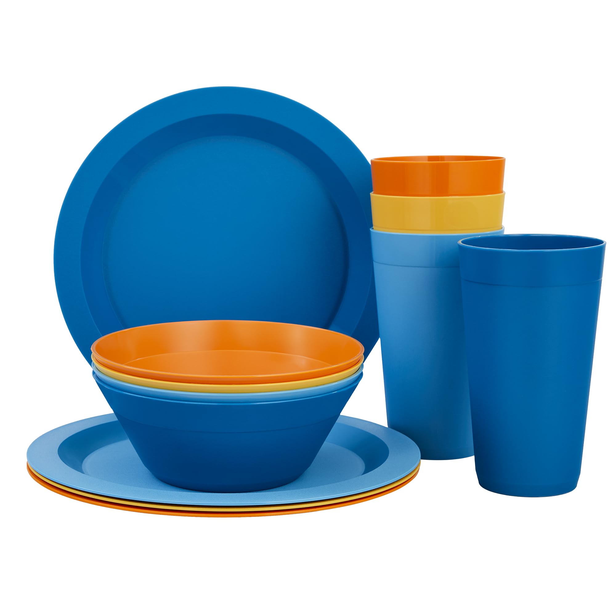 Amazon.com | US Acrylic Newport Plastic Plate, Bowl and Tumbler ...