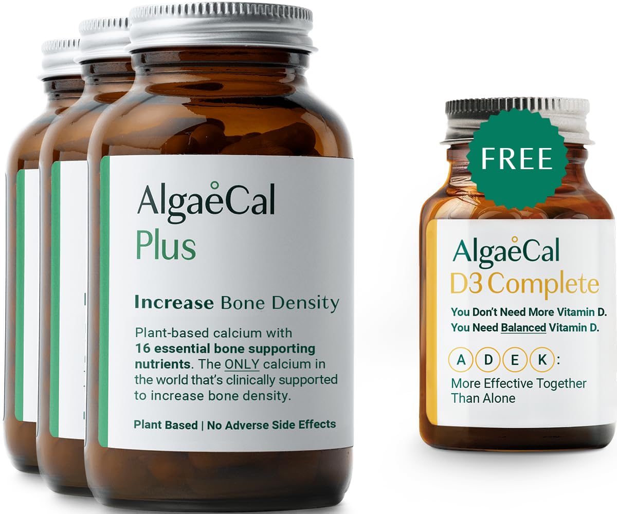 Amazon.com: ALGAECAL Plus Bundle - Free 4-in-1 Vitamin D3 Complete ...
