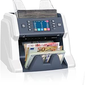 RIBAO TECHNOLOGY BC-55 Premium Bank Grade Money Counter Machine Multi ...