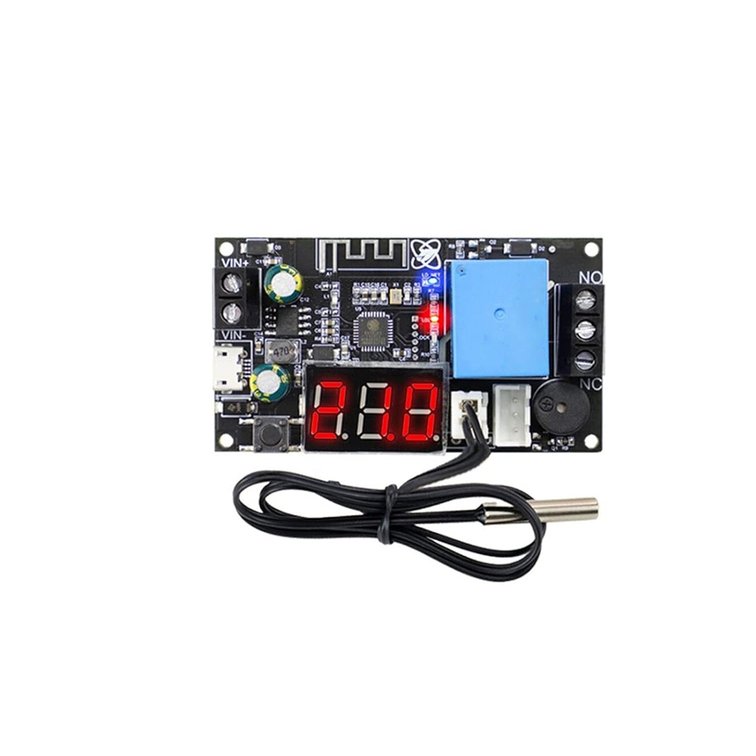 WiFi Remote Thermostat DC6-30V High Precision Temperature Controller ...