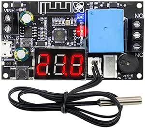 Amazon.com: WiFi Remote Thermostat DC6-30V High Precision Temperature ...