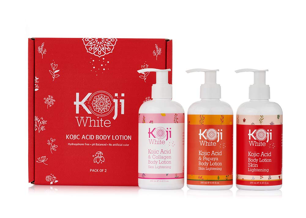 Koji White Kojic Acid Body Lotion Skin Brightening Gift Box Set ...