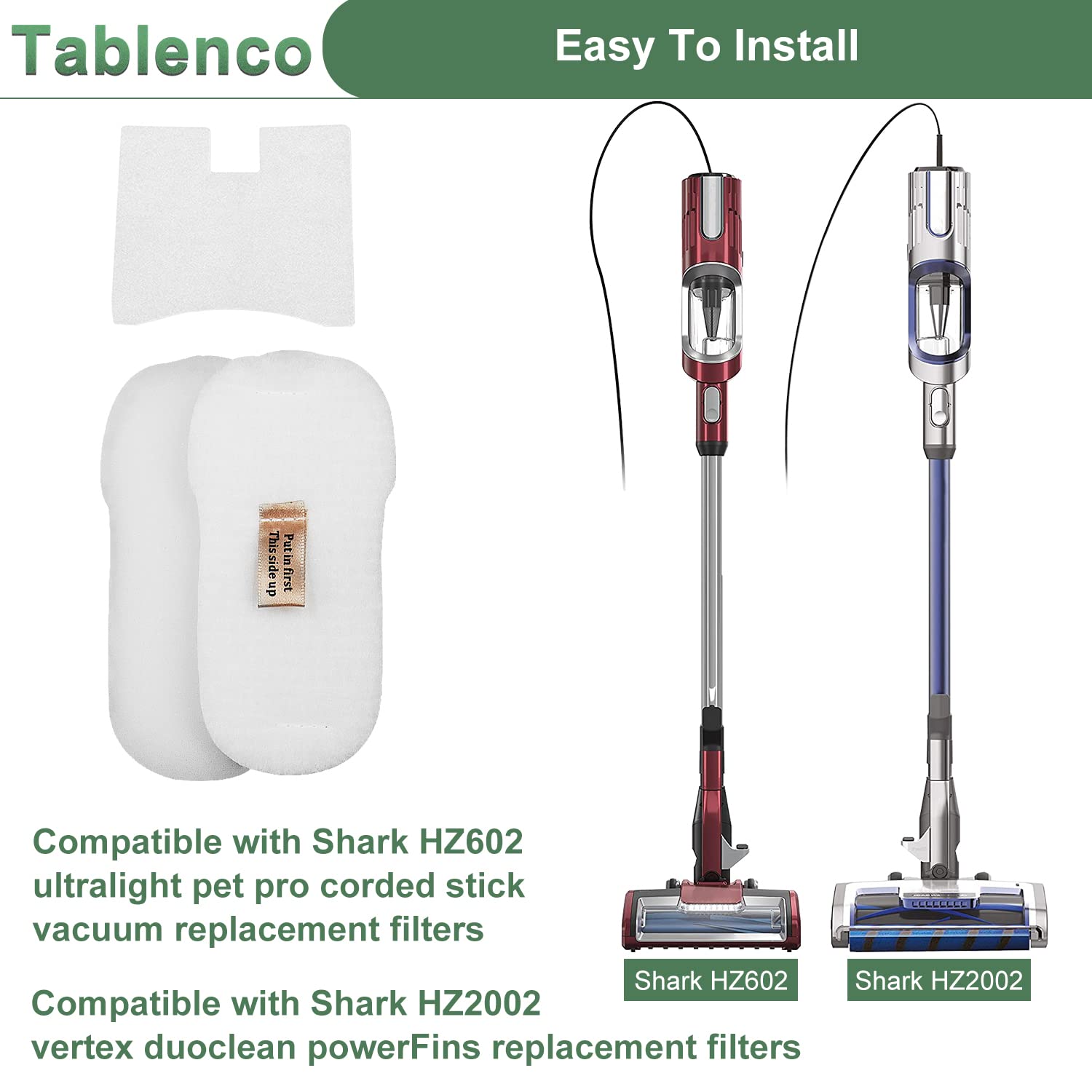 Snapklik.com : Tablenco For Shark HZ602 Filter Replacement Ultralight ...