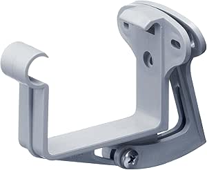 INEFA 20 x Adjustable Square PVC Gutter Brackets, 68 mm, Grey, Easy ...