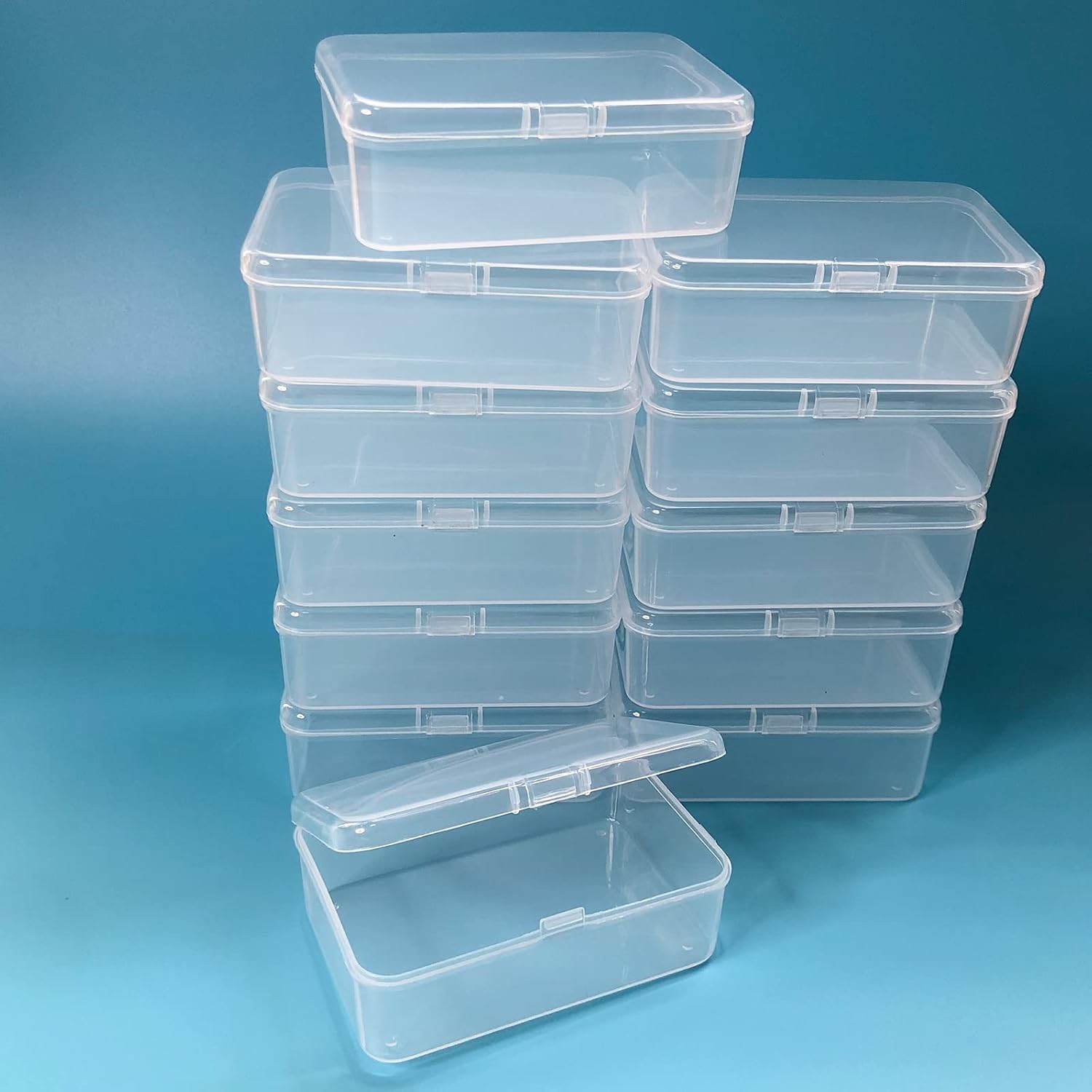 Amazon.com: Wotermly 12 Pcs Small Clear Containers with Lids Small Mini ...