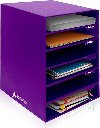 Amazon.com: AdirOffice Cardboard Paper Organizer - Classroom Mailbox ...