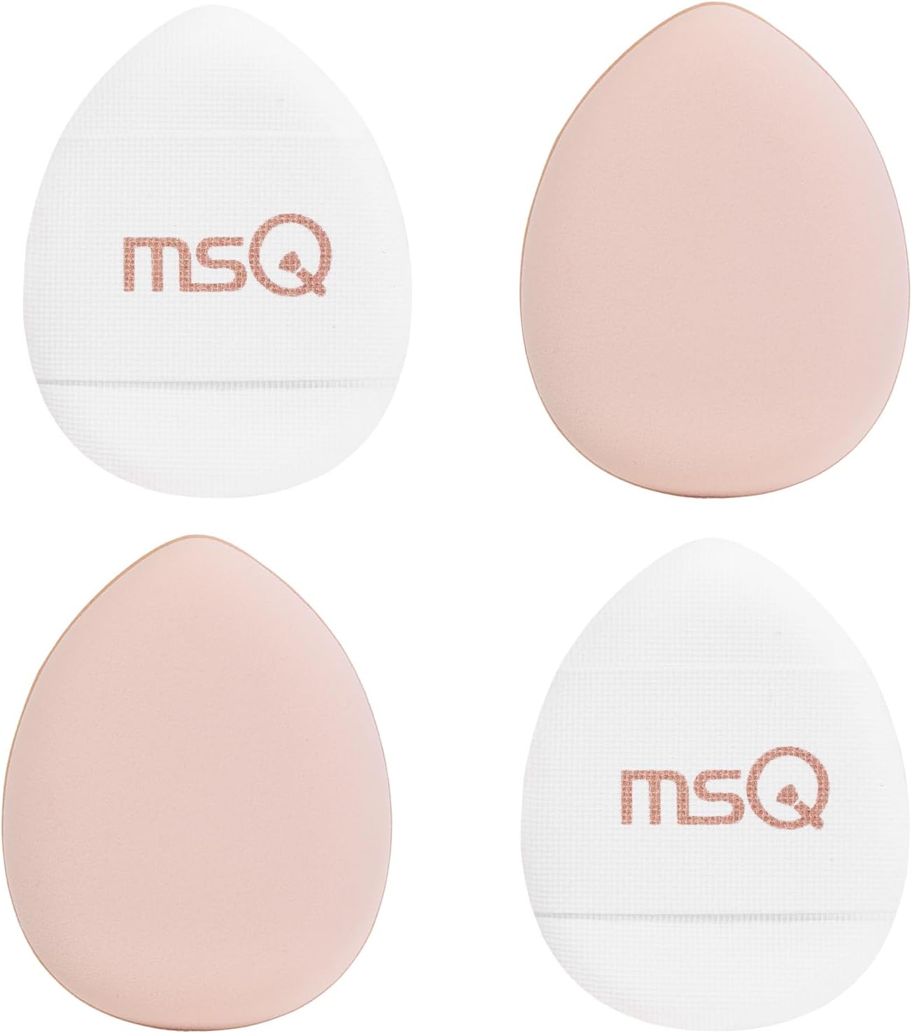 Amazon.com : MSQ Mini Powder Puff 4PCS Finger Puff Drop-Shaped Mini ...