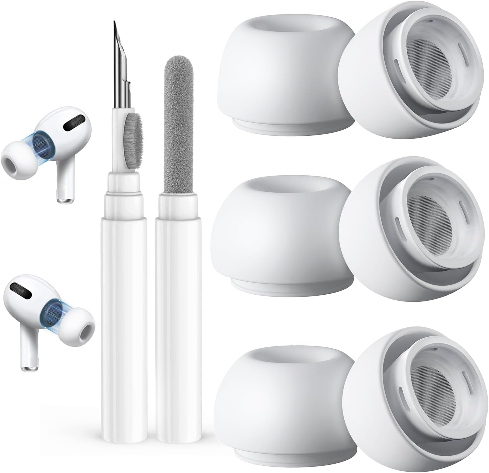 Amazon.com: [3 Pairs] Replacement Ear Tips for Airpods Pro and Airpods ...