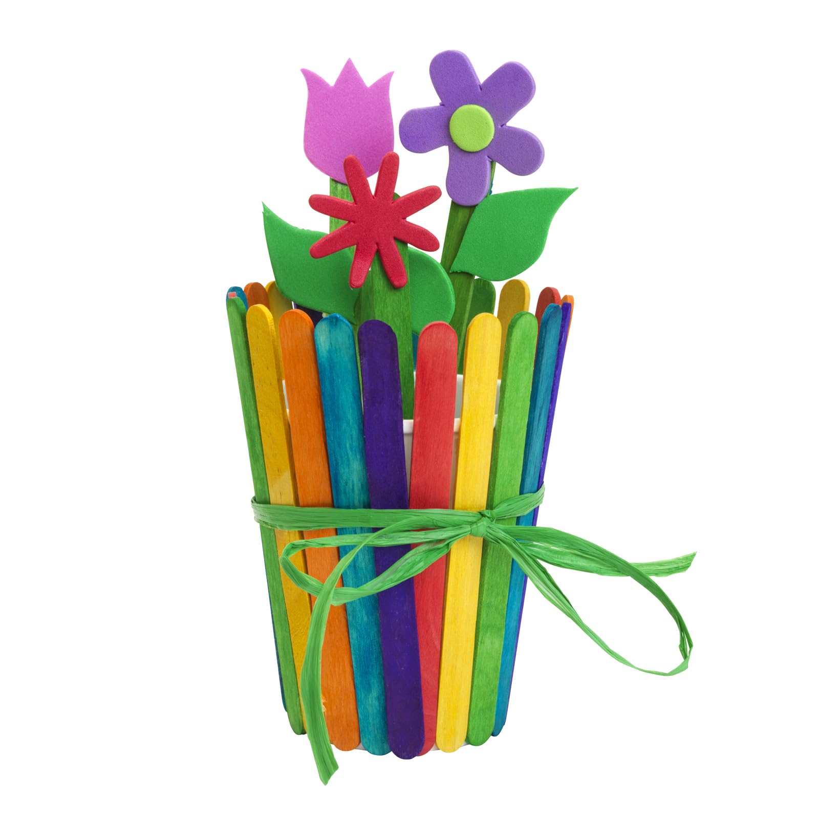 Snapklik.com : Colorations 1000CS Regular Colored Wood Craft Sticks ...