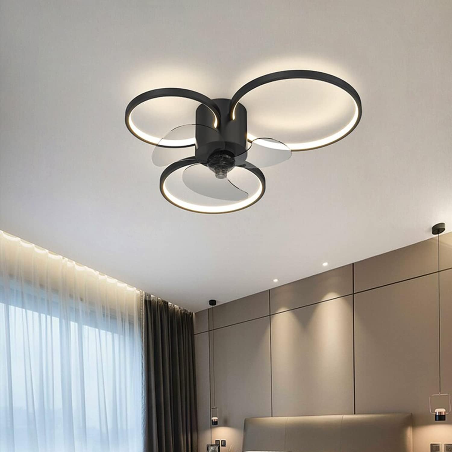 Megeme Ventilador de techo reversible con luces, ventilador de techo ...