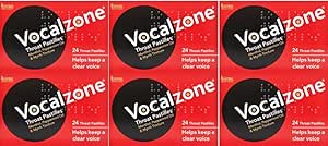 Vocalzone Original | Sore Throat Relief Pastilles | Multi-Pack (6 x 24 ...