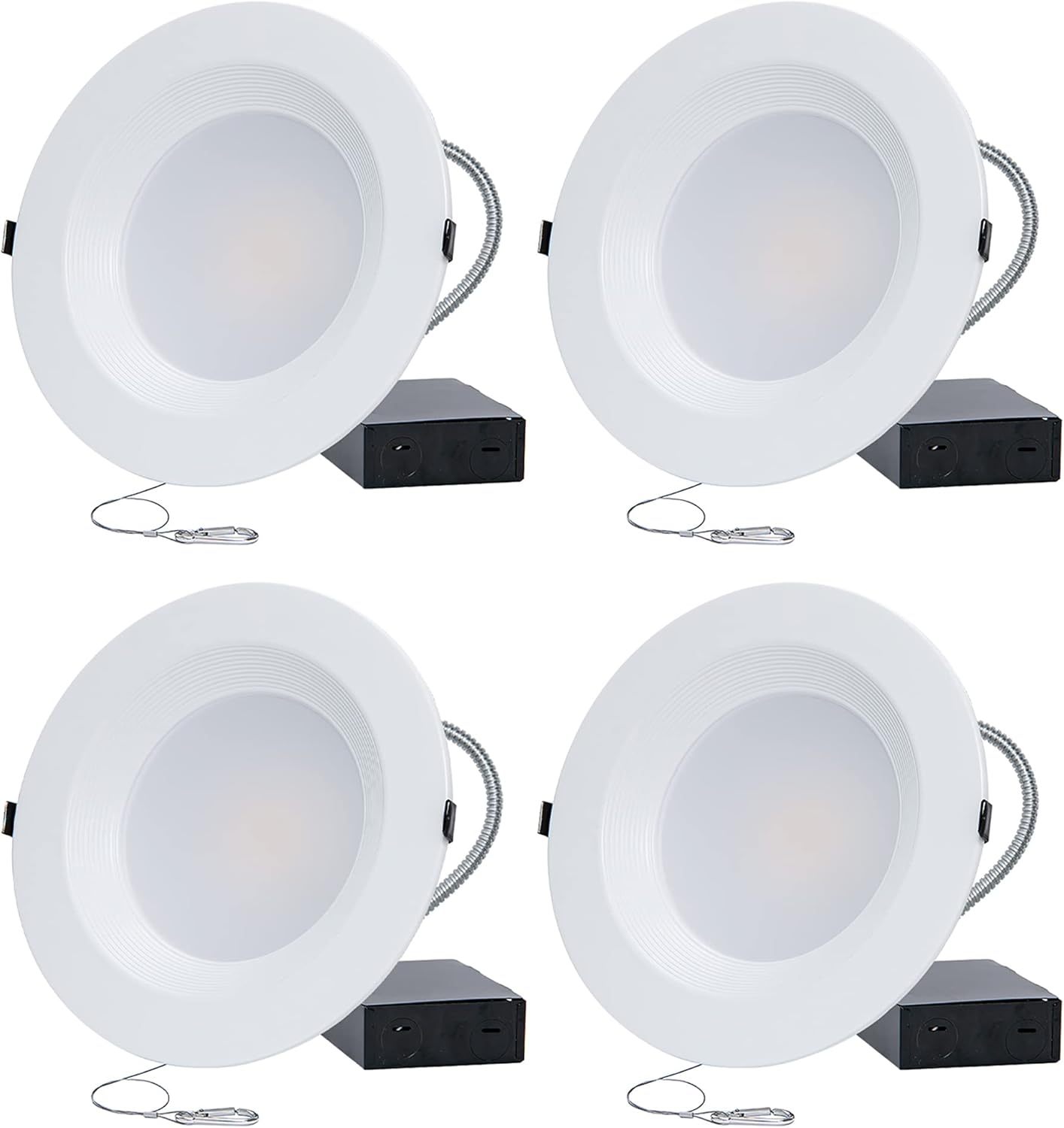 8 Inch Recessed LED Commercial Downlight with J-Box, Wattage Adjustable ...