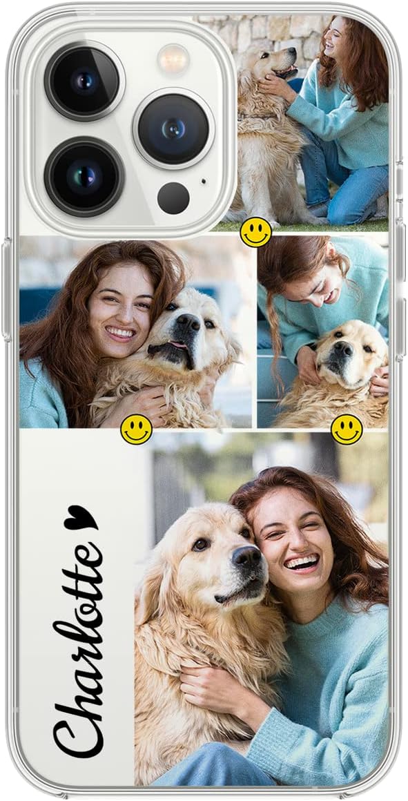 Amazon.com: Somlatic Custom Phone Case Customized Photo Picture Name ...