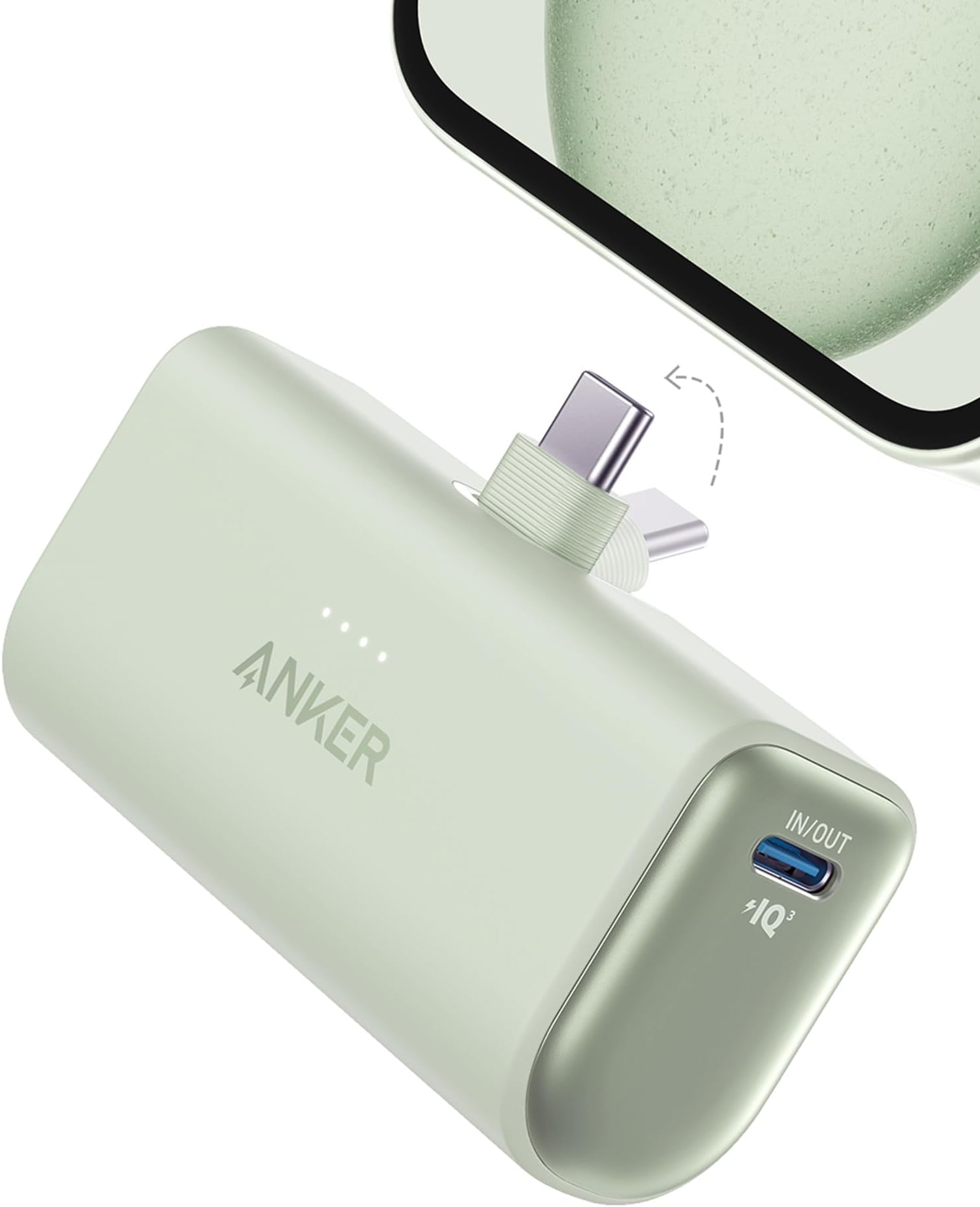 Anker Nano Powerbank, 5000 mAh Powerbank 22,5 W, connecteur USB-C ...