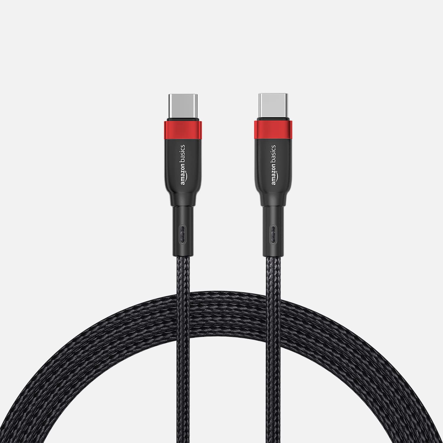 amazon basics Premium Braided USB Type-C to Type-C with PD 60W fast ...