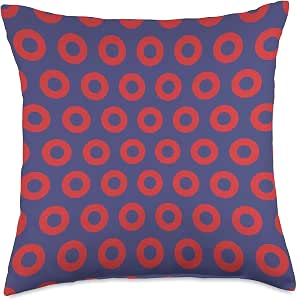 Amazon.com: Phish Donut Pattern Throw Pillow : Home & Kitchen
