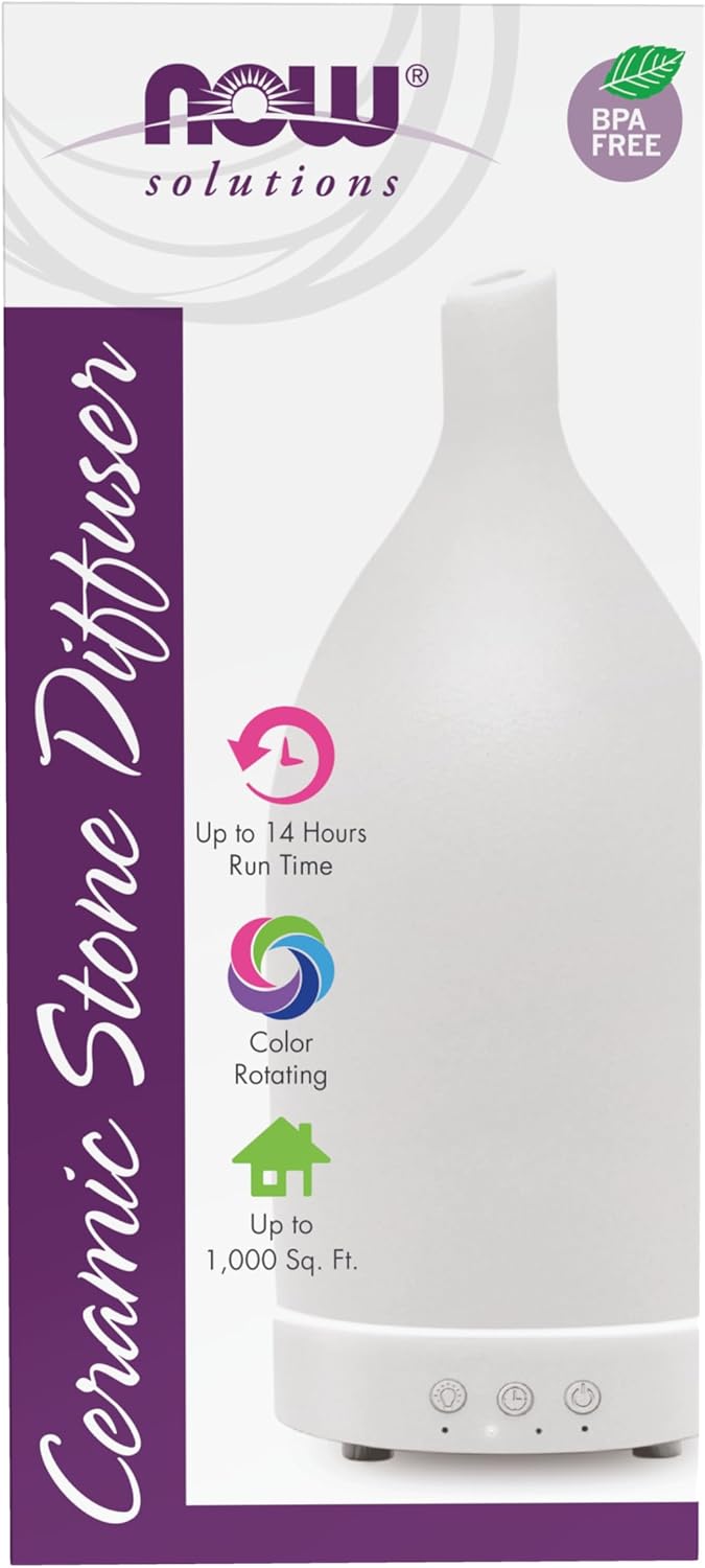 Amazon.com: NOW Foods Essential Oils, Ultrasonic Ceramic Stone Oil ...