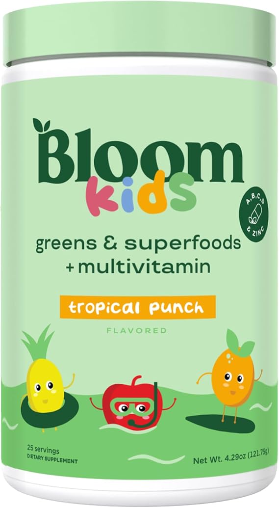 Amazon.com: Bloom Nutrition Superfood Greens Powder for Kids, Digestive ...