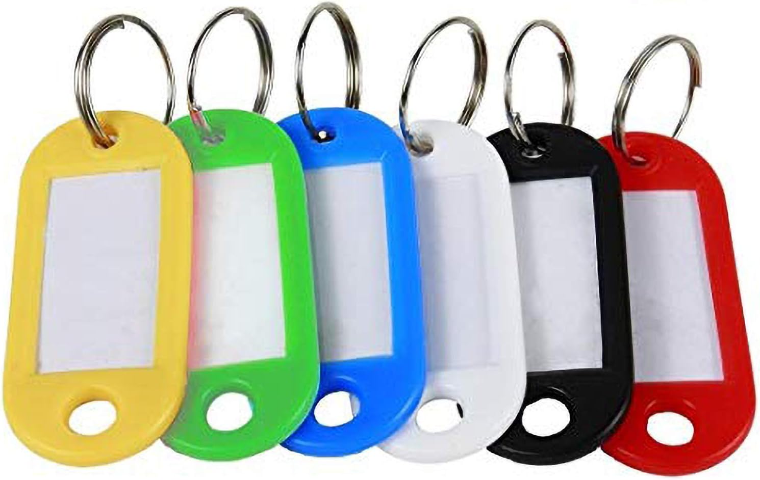 Amazon.com : 60 Pcs Key Tag Assorted Color Plastic Coded Key ID Label ...