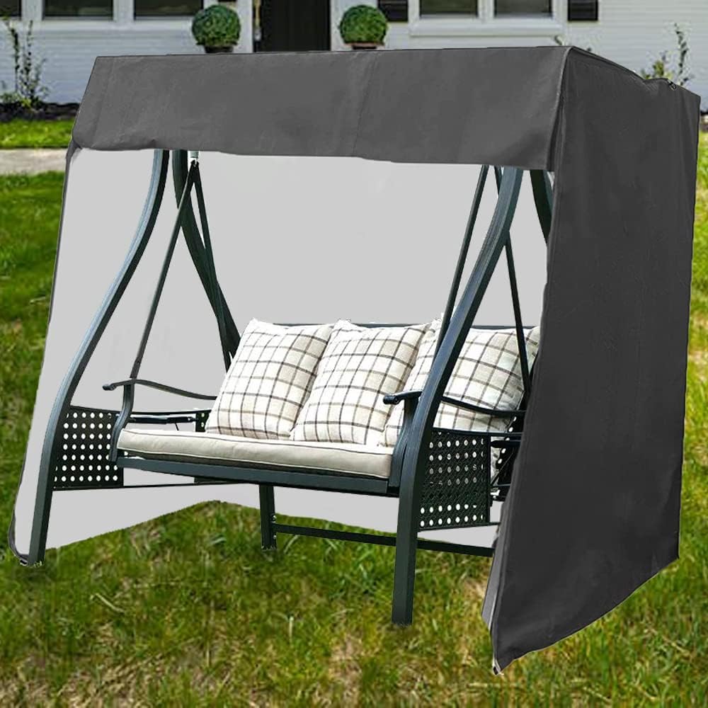 Amazon.com: FLYMEI Porch Swing Cover, Outdoor Canopy Swing Glider Cover ...