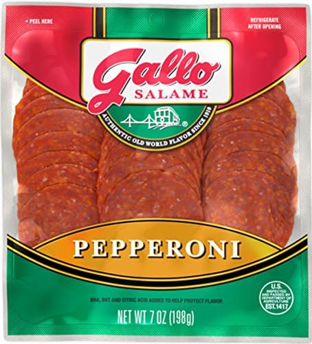 Amazon.com: Gallo Salame Deli Sliced Pepperoni 7 oz Package (Pack of 2 ...
