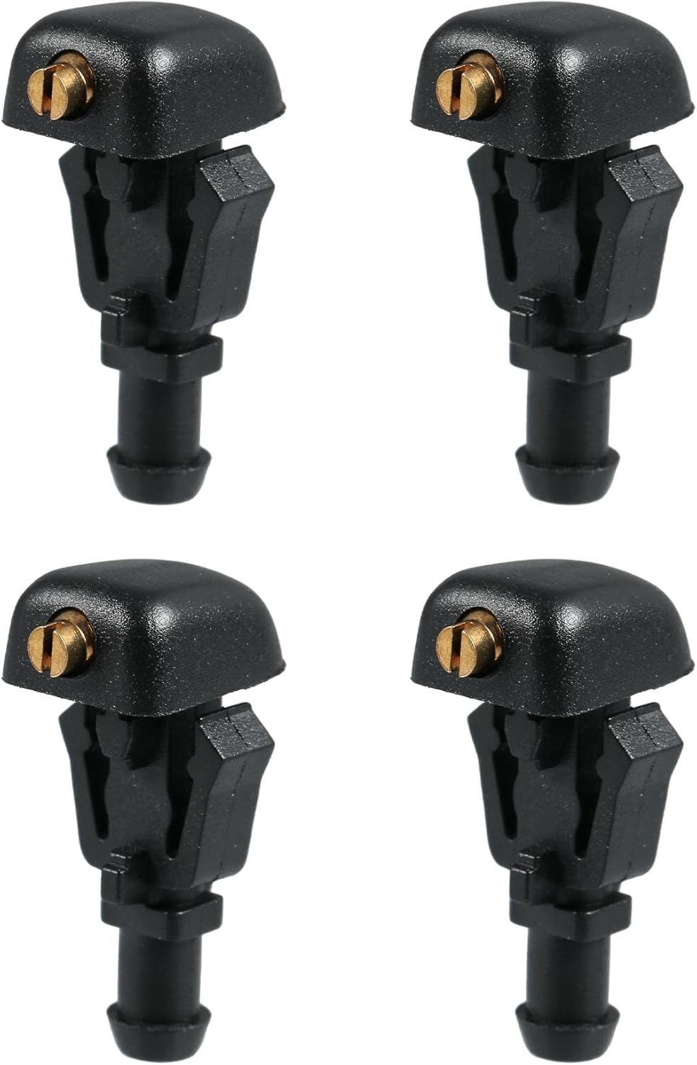 Amazon.com: X AUTOHAUX 4pcs Black Plastic Front Windshield Wiper Nozzle ...