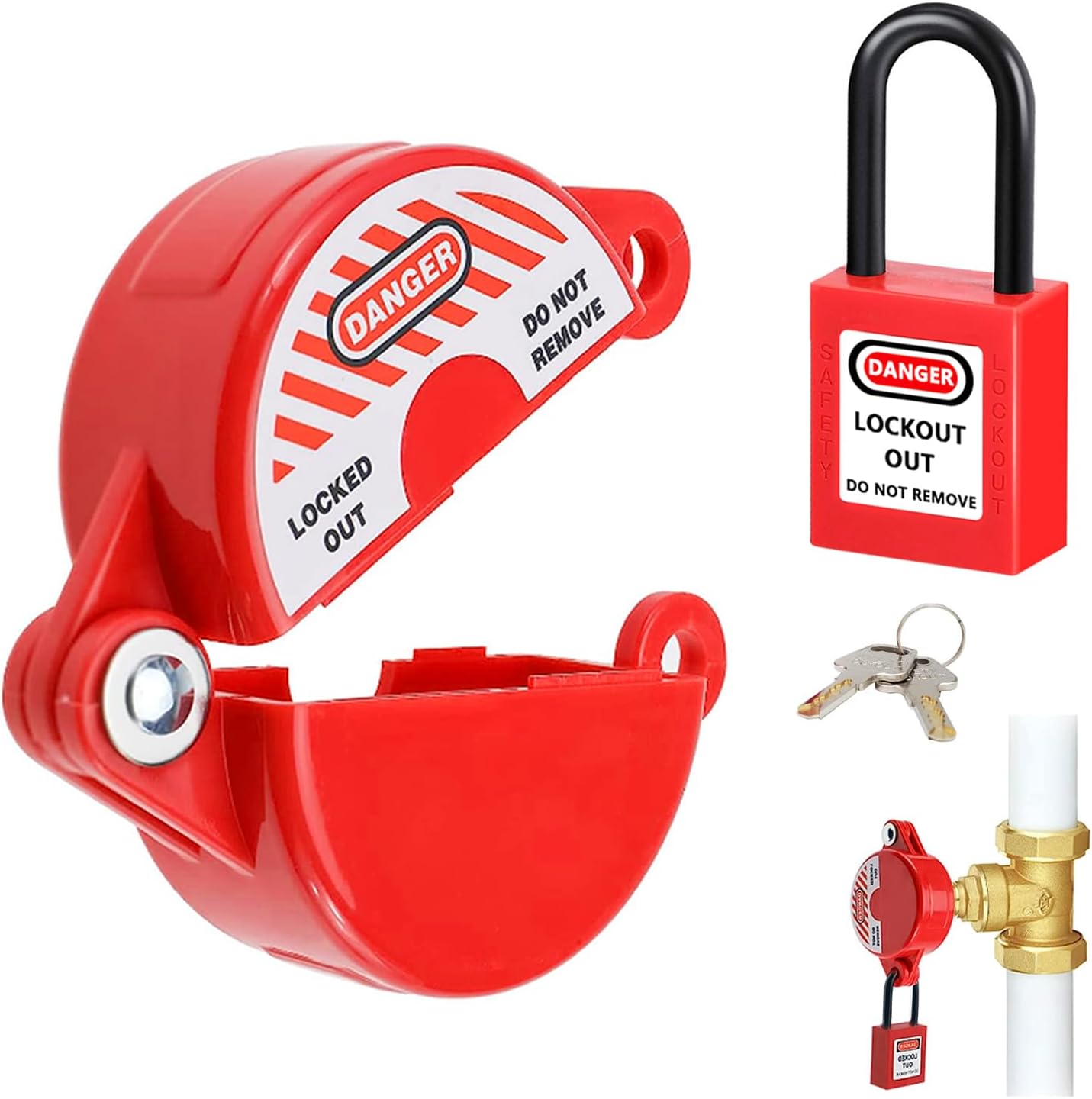 Amazon.com: Tanbupu, Gate Valve Lockout Device with Coded Lock,Suited ...