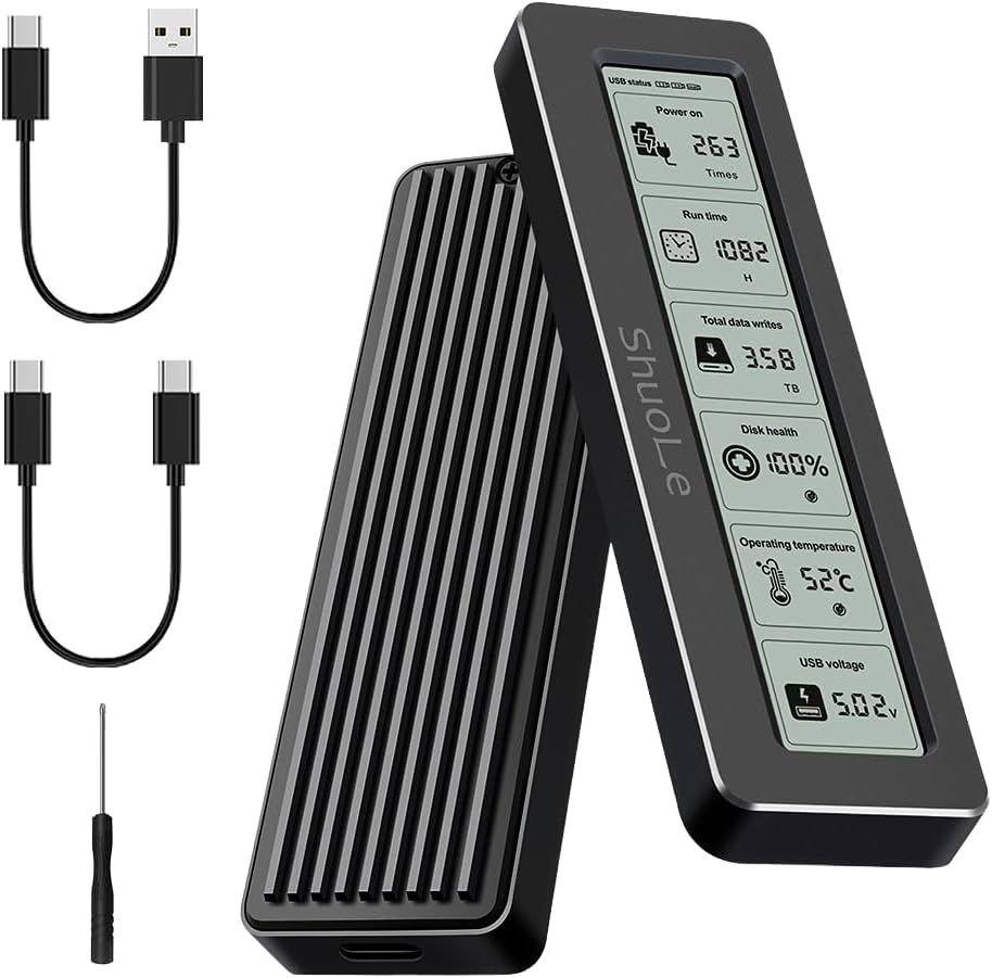 NVME M2 Enclosure, PiBOX India NVMe/NGFF SATA Dual Protocol SSD ...