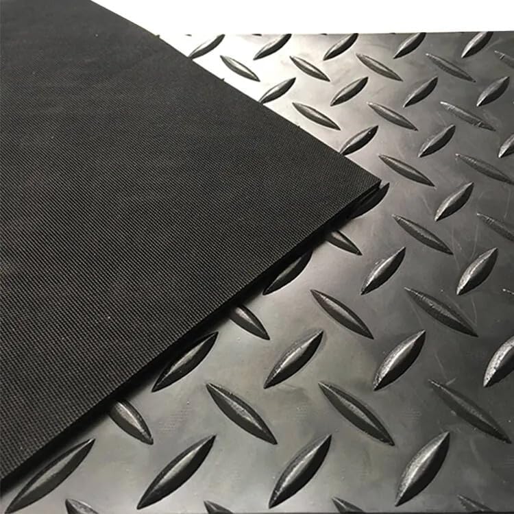 2m x 1.5m | Checker Plate Rubber Garage Flooring Matting | 8 Sizes to ...