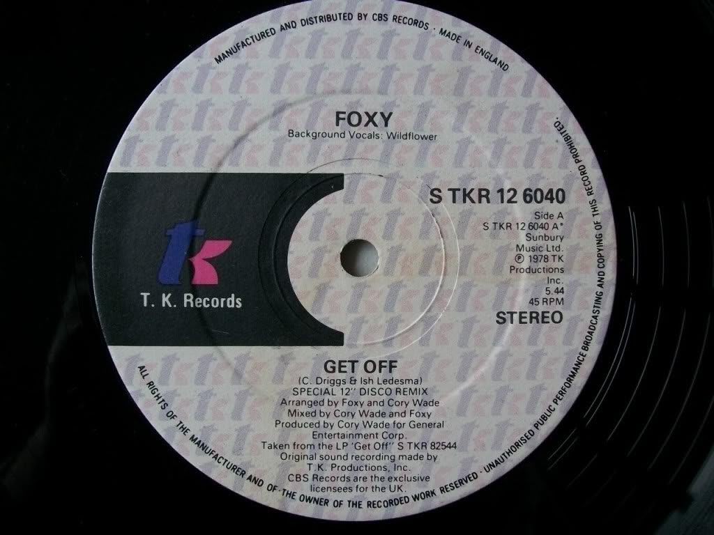 FOXY Get Off UK 12" 1978 by : Amazon.co.uk: CDs & Vinyl