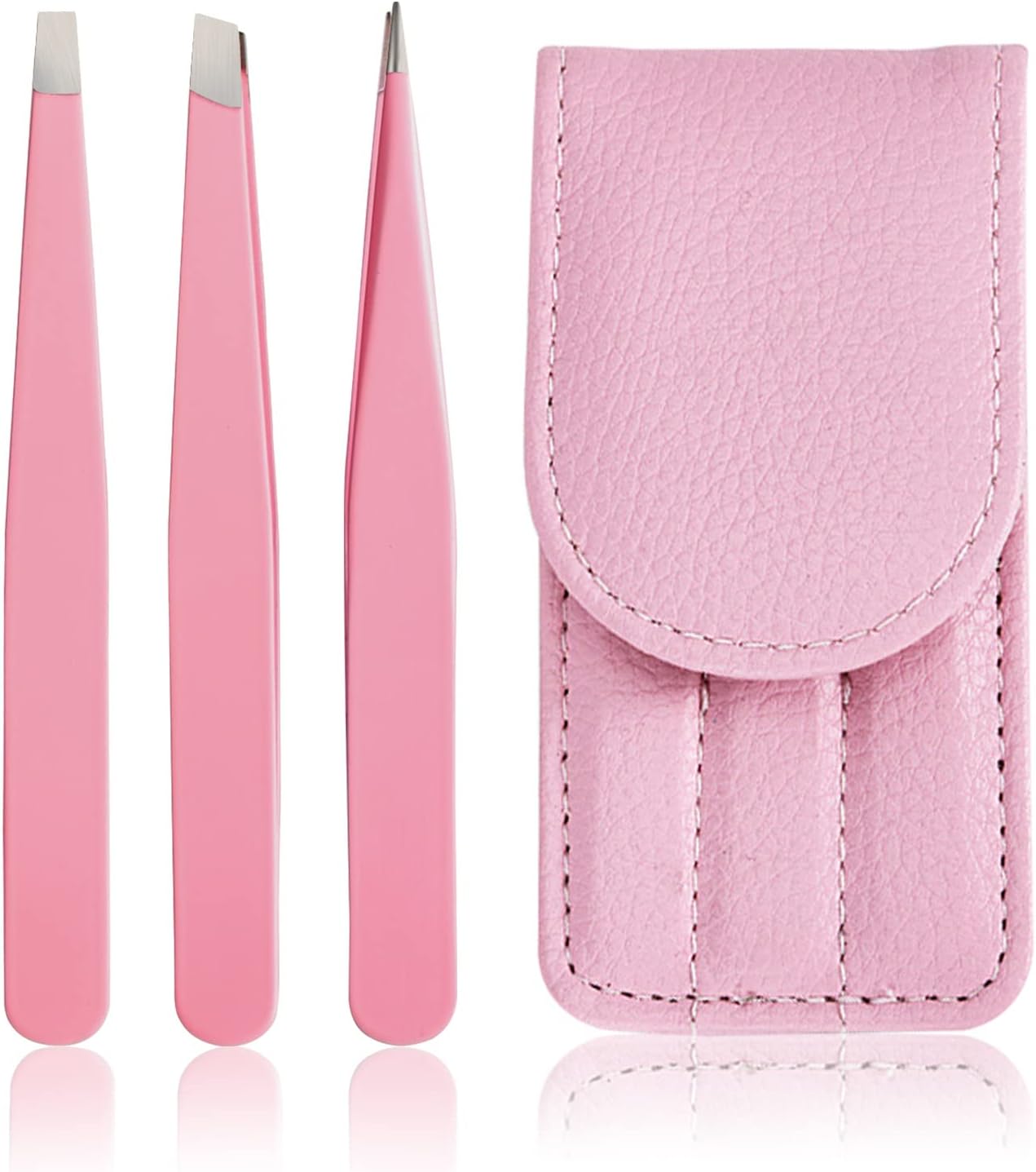 Amazon.com : Tirdkid Pink Tweezers for Women Facial Hair, Precision ...