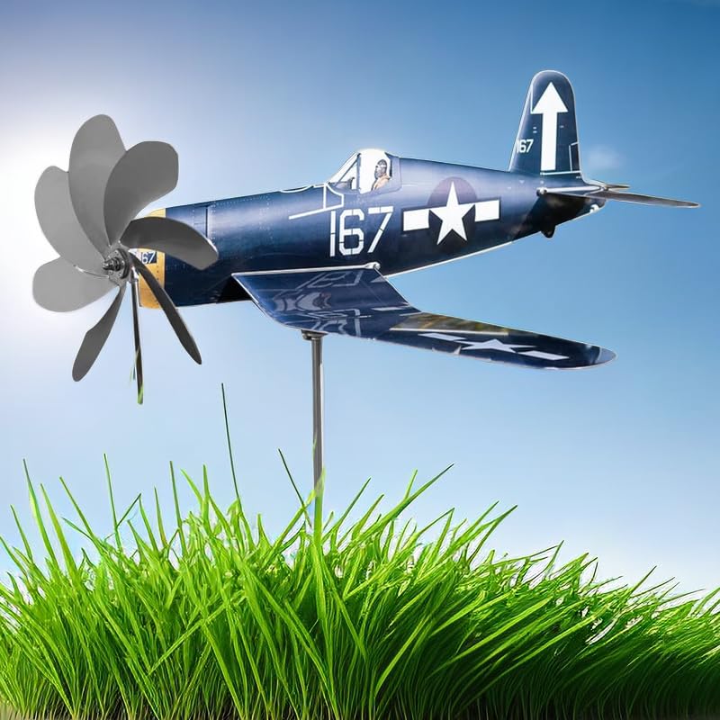Amazon.com: Airplane Wind Spinner Aircraft Pinwheel - 2024 New Handmade ...