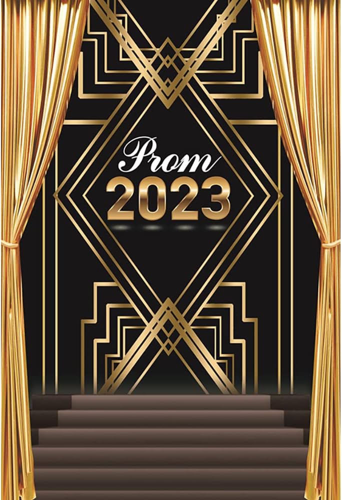 Amazon.com : 2023 School Prom Backdrop 6x8ft Senior Prom Party Backdrop ...