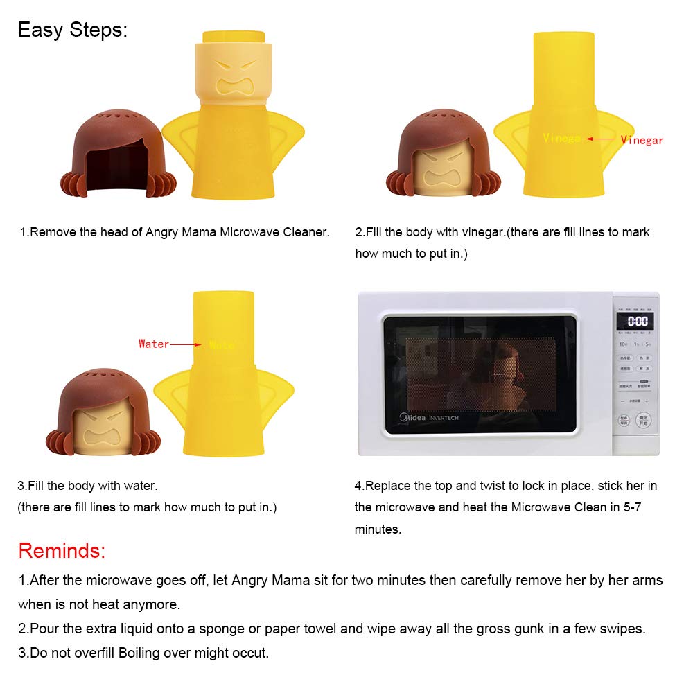 Snapklik.com : Aivwis Angry Mom Microwave Cleaner, Mad Mama Microwave ...