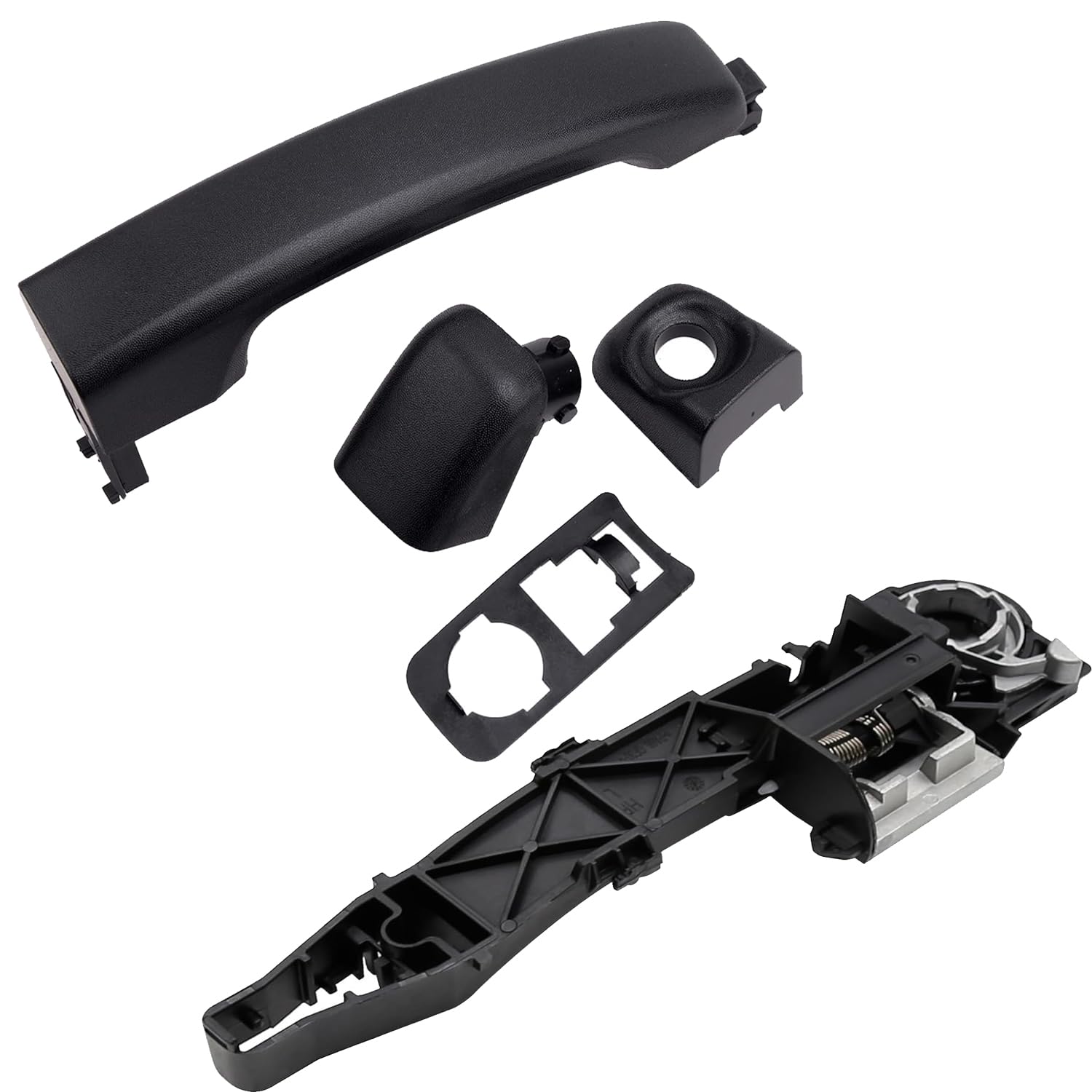 EUTEEWAL Left Side Exterior Door Handle Sliding Door Handle with Holder ...