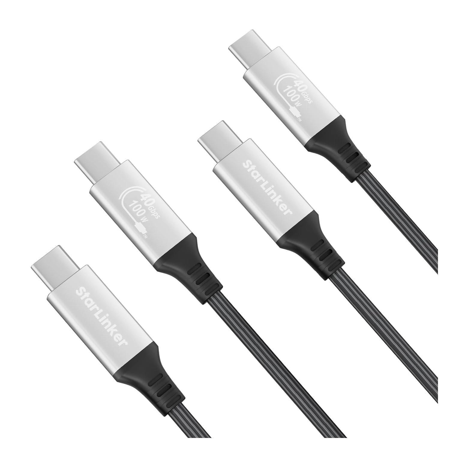 StarLinker 2 Pack USB4 Cable 3.3ft(1M), Supports Thunderbolt 4, 8K HD ...