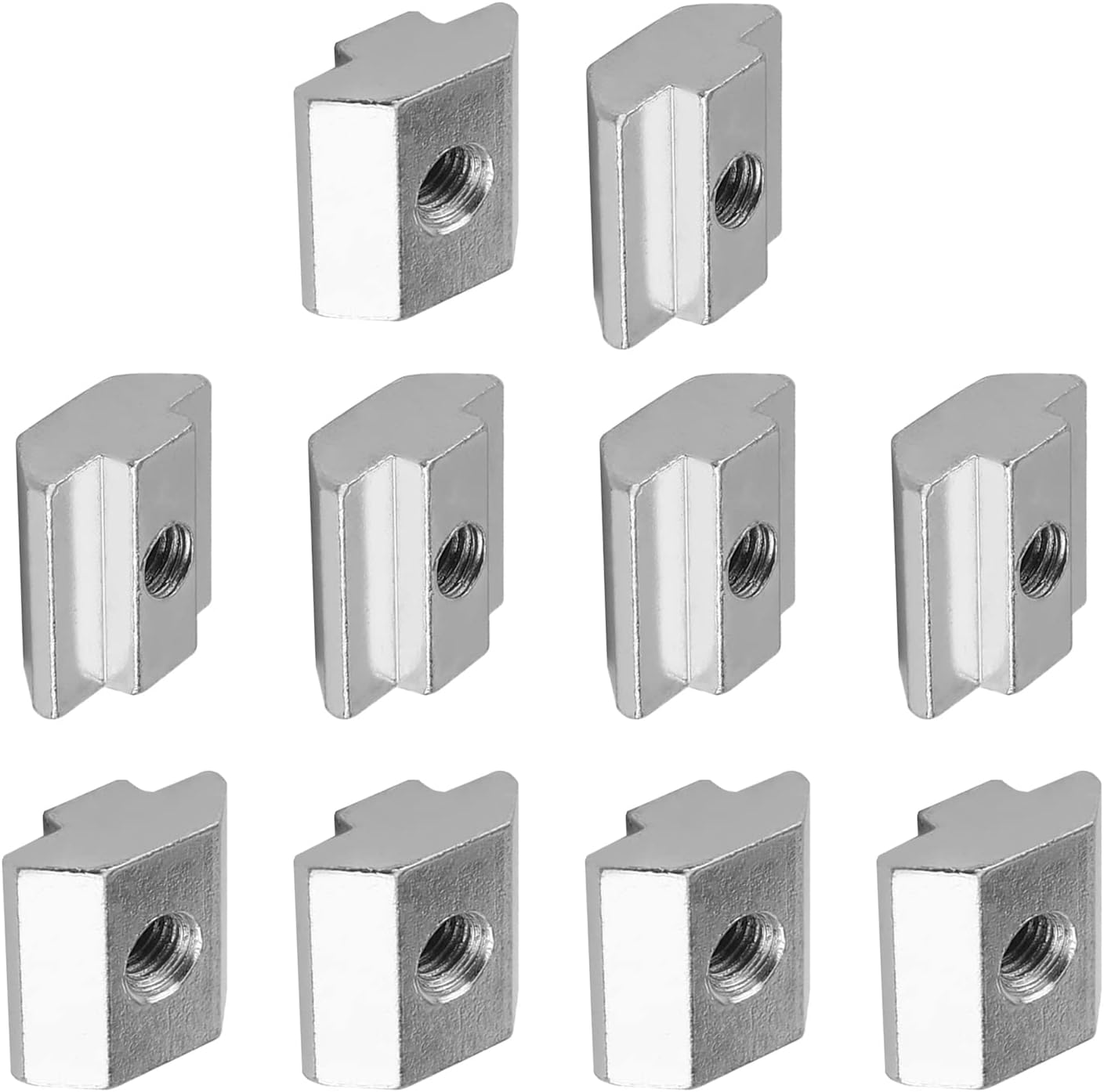 Amazon.com: MroMax Sliding T Slot Nuts M6 Threaded Half Round Roll in T ...