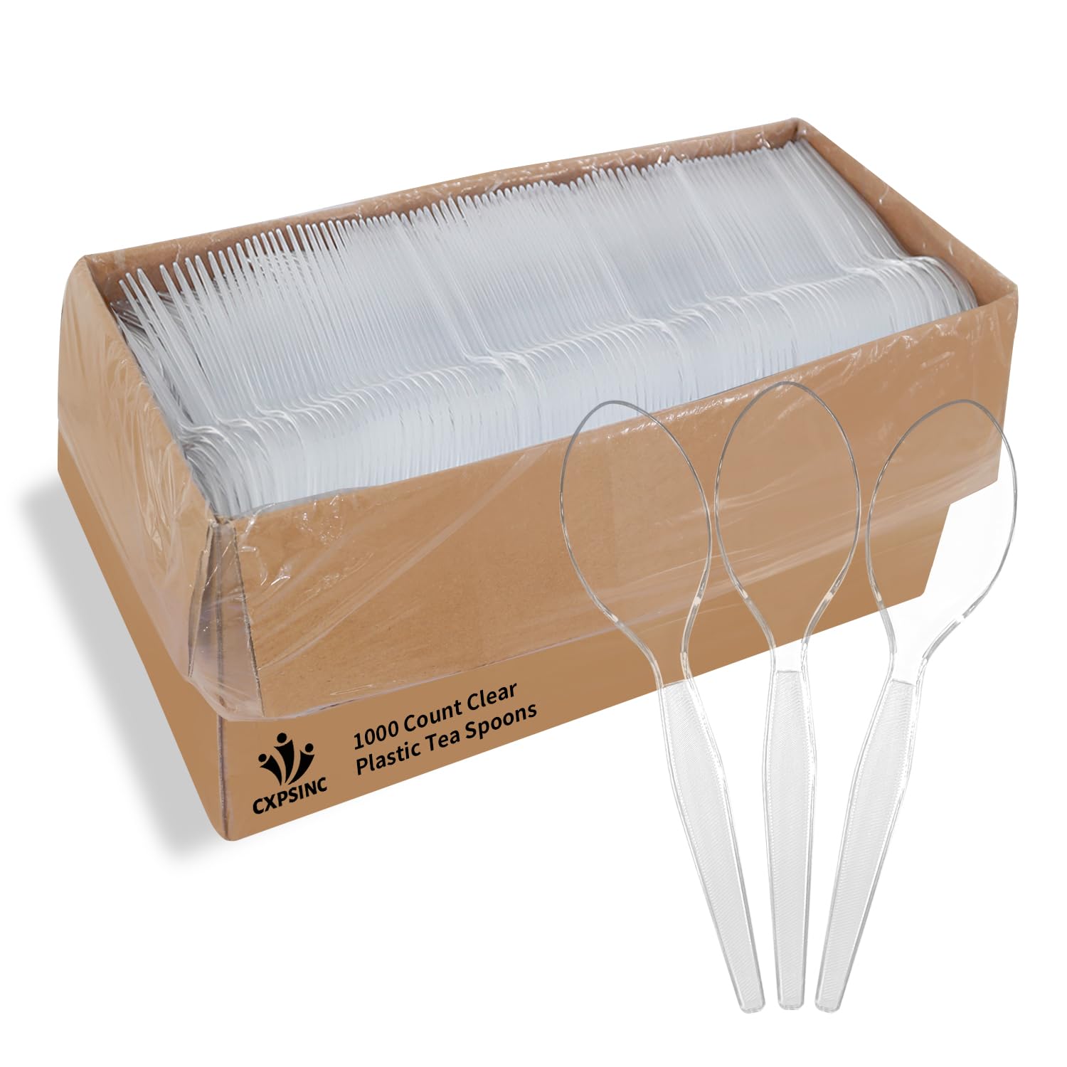 Amazon.com: [1000 Pack] Heavyweight Disposable Clear Plastic Tea Spoons ...