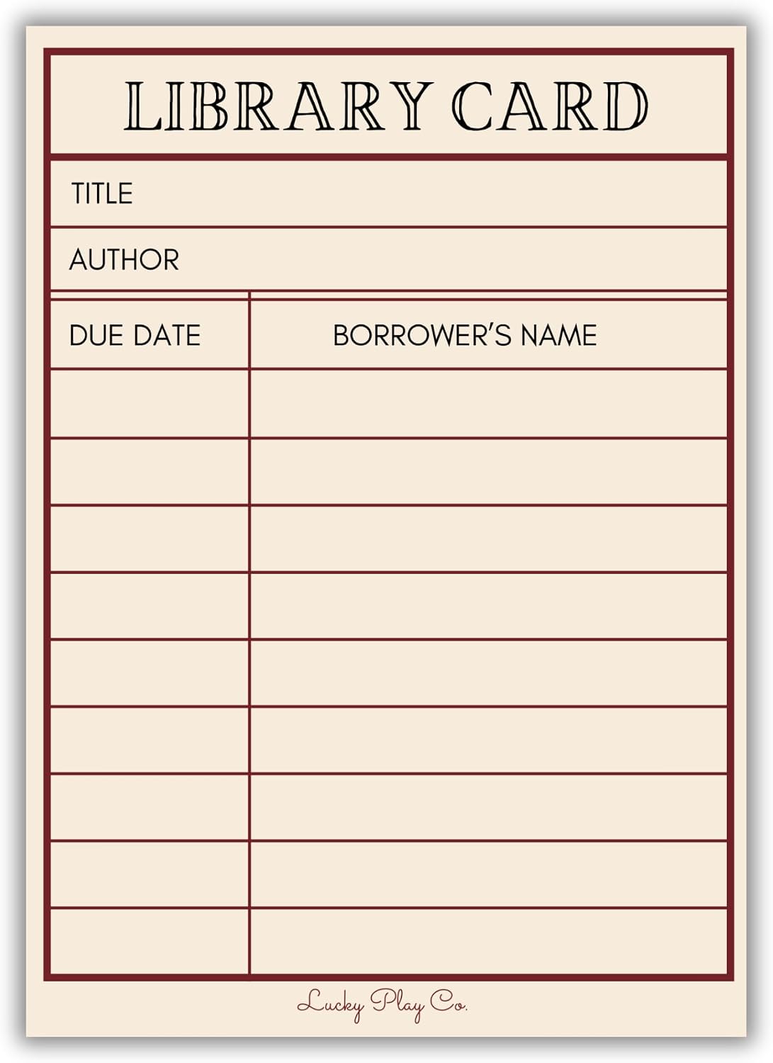 Amazon.com: Library Play Notepad for Kids – Pretend Librarian Library ...