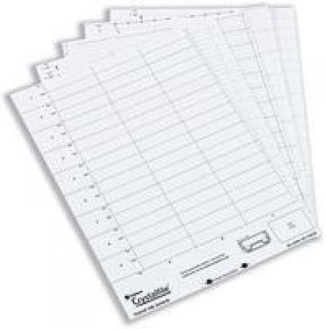Rexel Printable Inserts for Rexel Suspension File Crystal Tabs, White ...