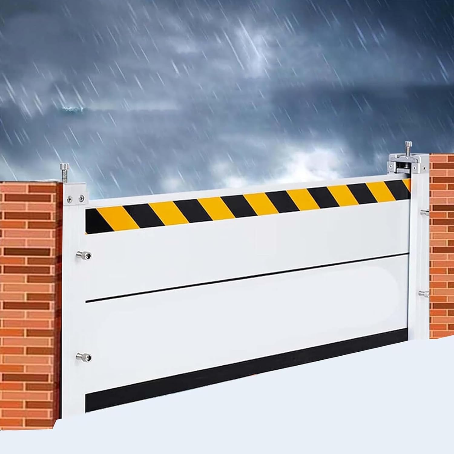 Flood Water Barrier Door Wide Basement Windows Warehouse Street ...