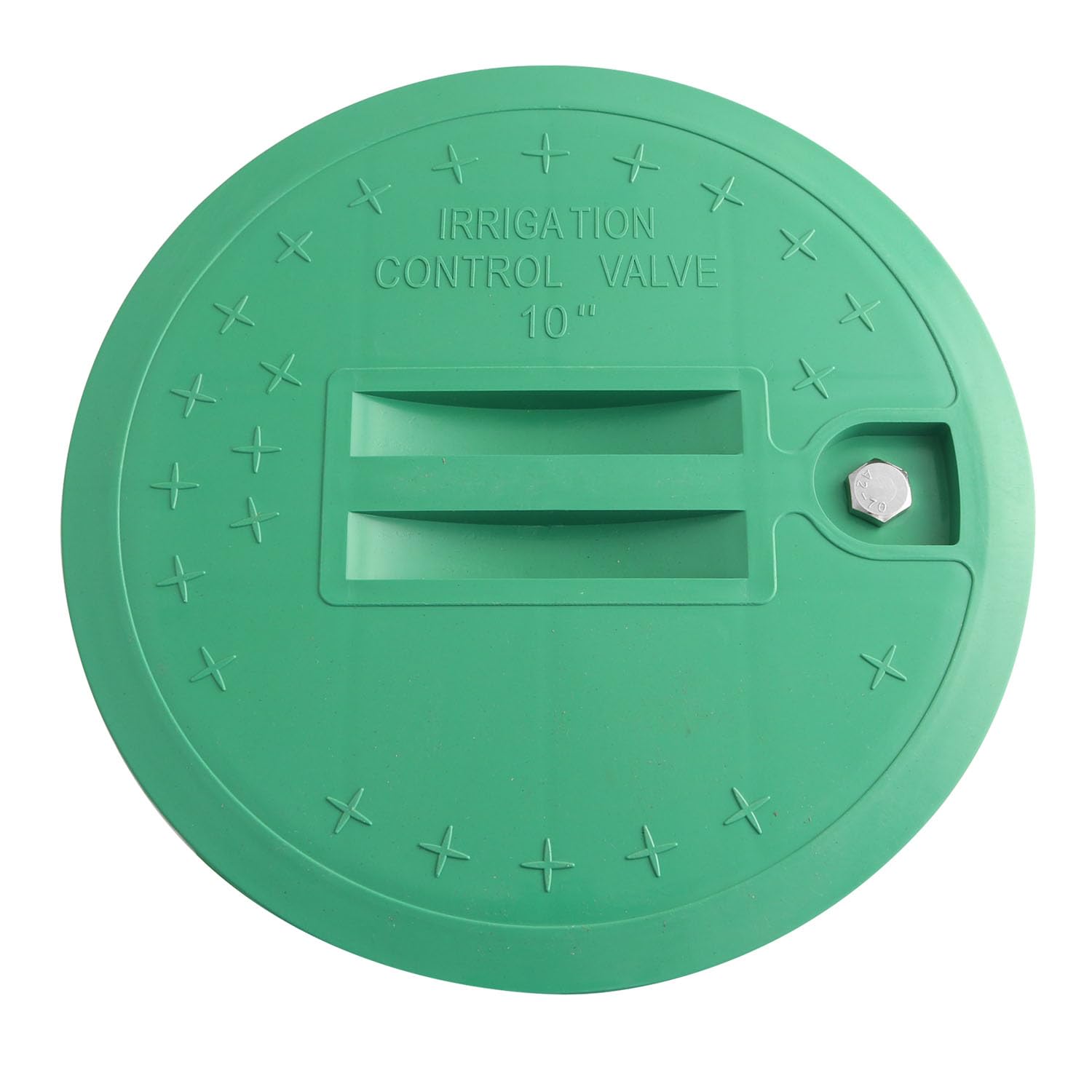 Amazon.com : RLECS 10 Inch Outer Diameter Green Plastic Valve Box Cover ...