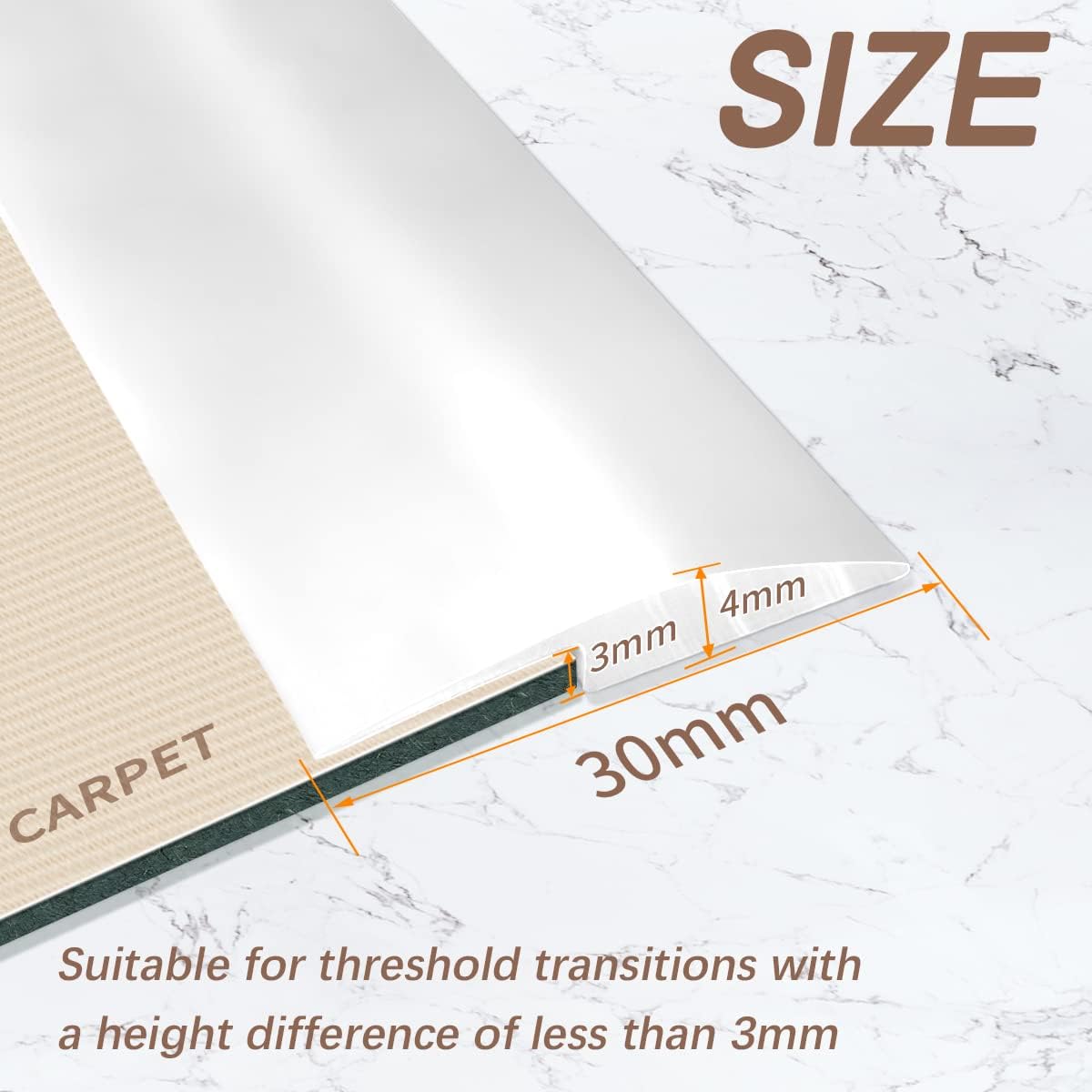 Buy Floor Transition Strip Self Adhesive Carpet Threshold Transition ...