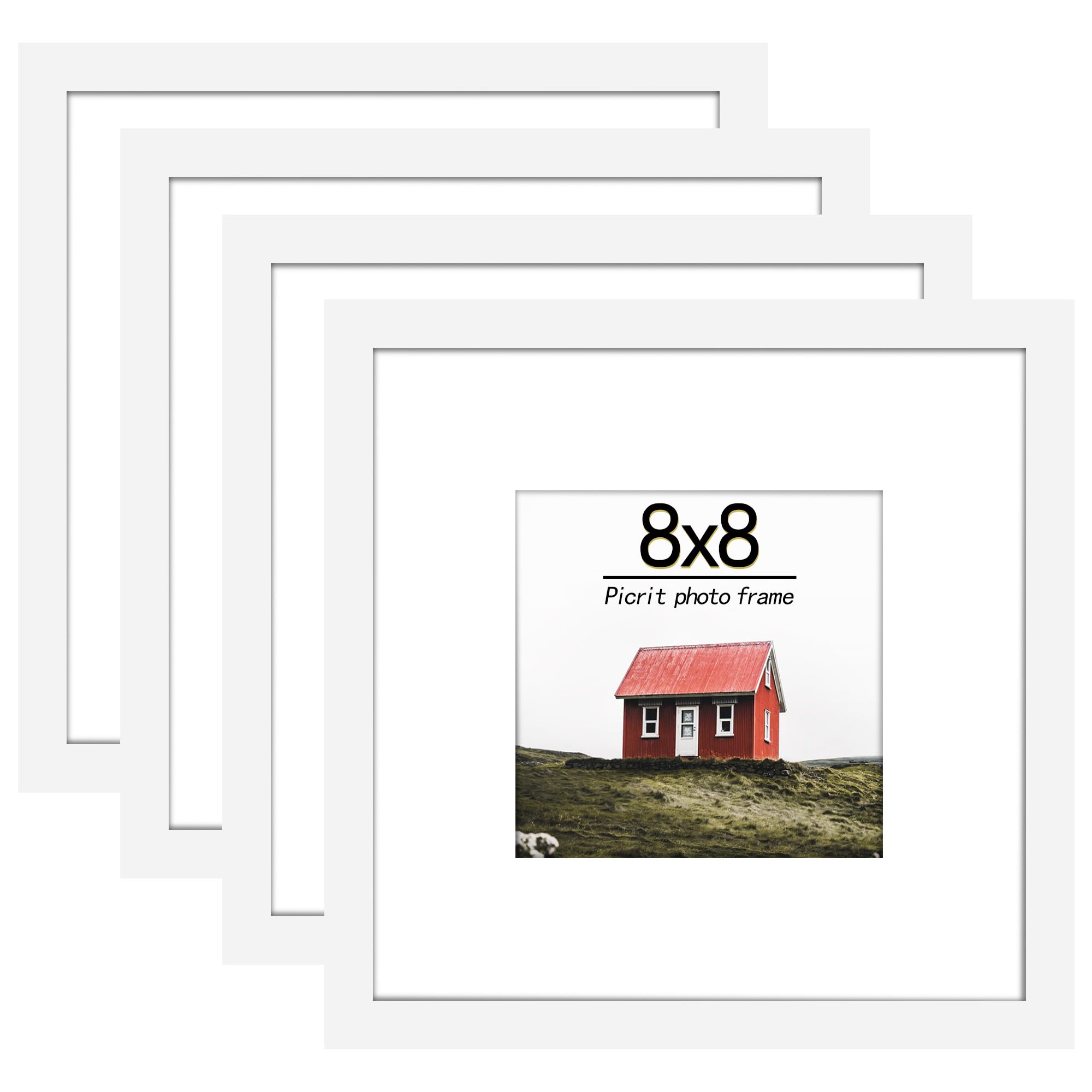 Amazon.com - Picrit Picture Frame, Set of 4 - 8x8 inches High ...
