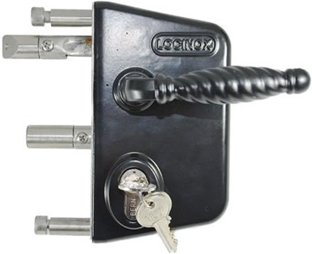 LOCINOX Surface Mounted Gate Lock - LAKQ3030 U2 Black (30mm - 50mm ...