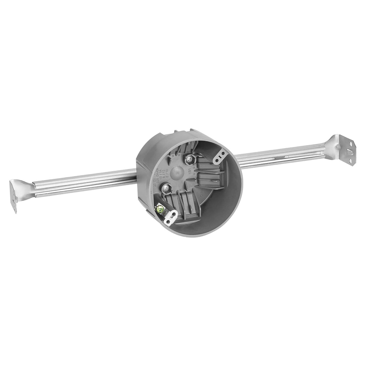 Maxxima 1-Gang 4" Round Junction Box, 20 Cu. in, New Work Electrical ...