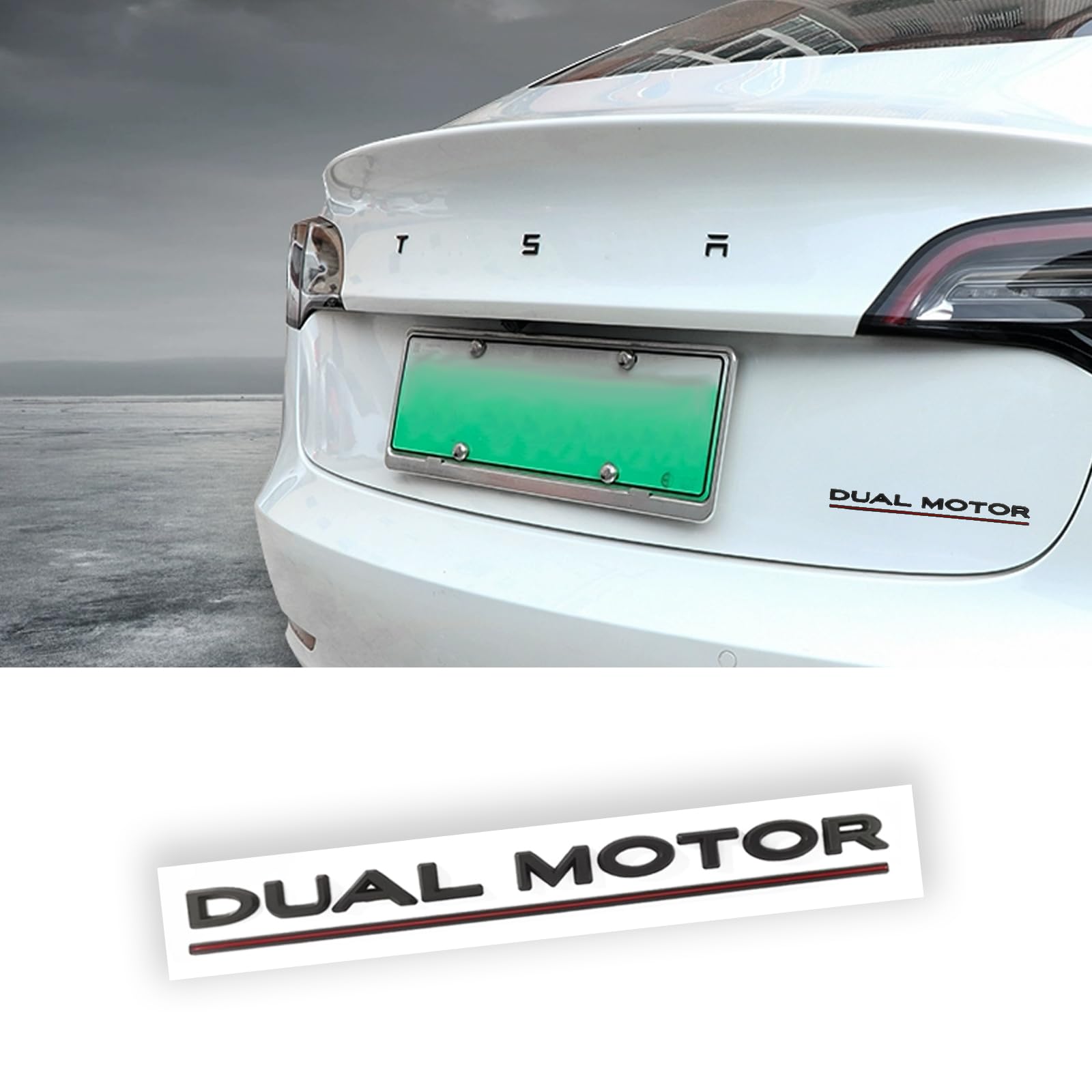 Amazon.com: Powlamks Model 3 Y Dual Motor Badge Emblem Sticker ...