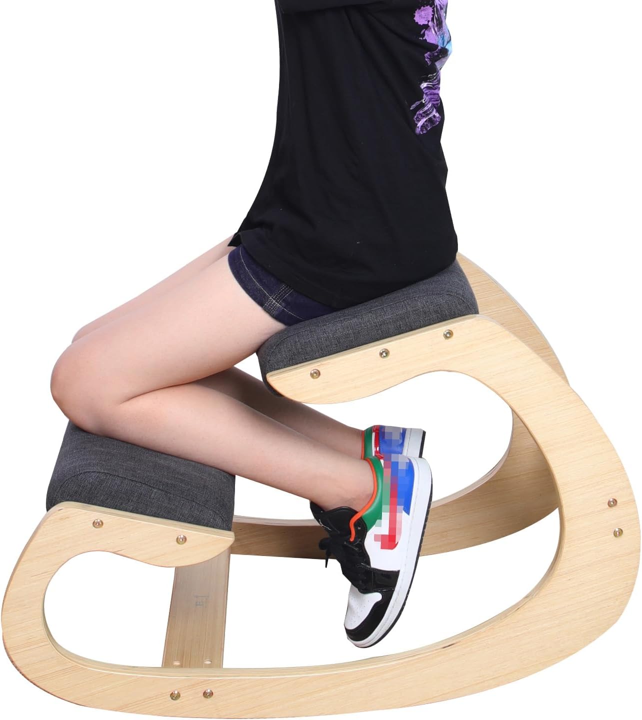 Amazon.com: Kneeling Chair Rocking Ergonomic- for Home Office Desk ...