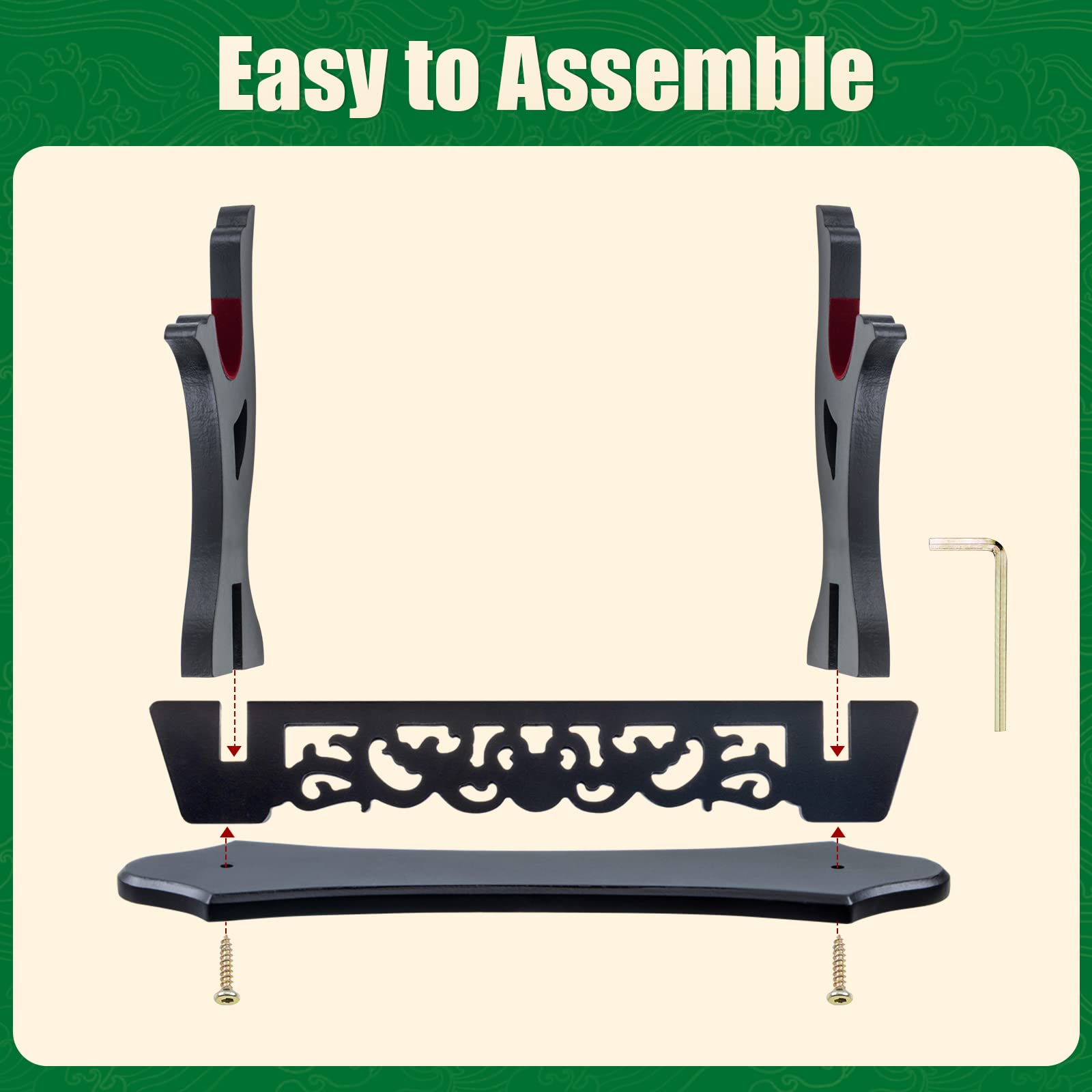 Snapklik.com : Ekkhysis 1-Tier Padded Hook Katana Stand Holder Display ...
